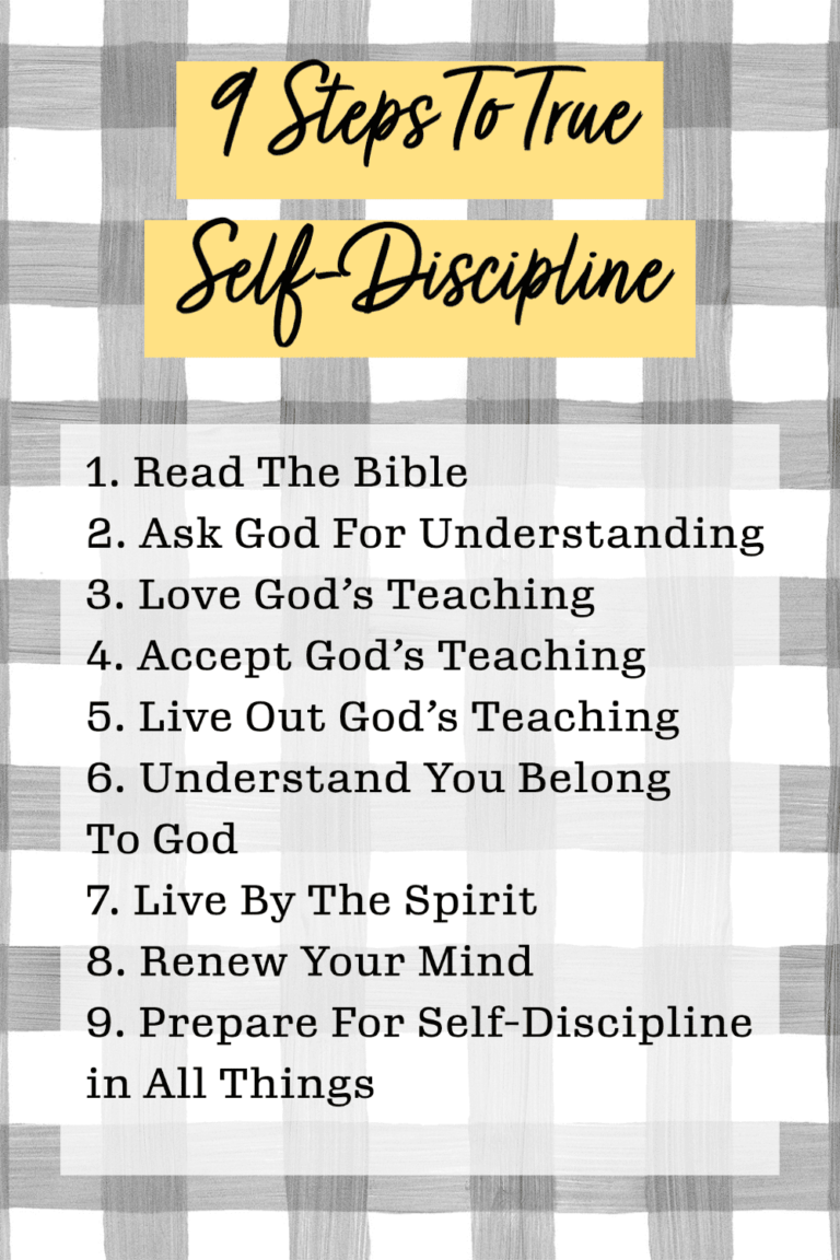 Bible Verses About Discipline And Self-Discipline - Stewardship.com