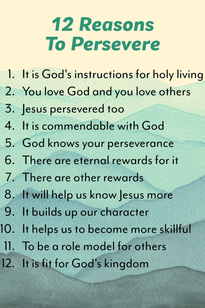 Bible Verses About Perseverance - Stewardship.com